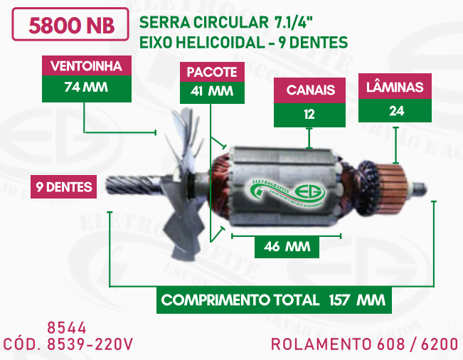 5800 NB - Serra Circular 7.1/4