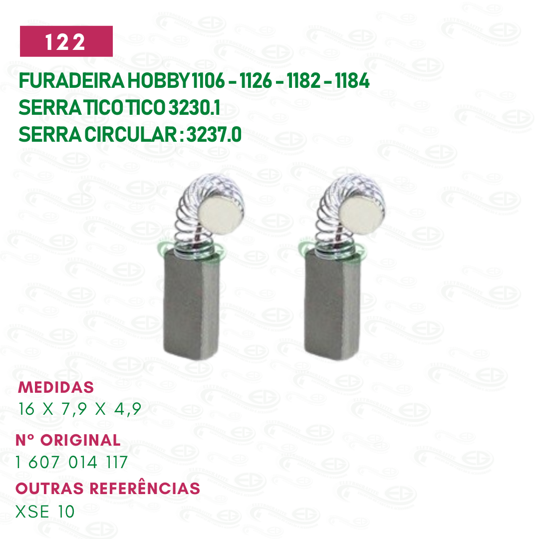 Escovas de Carvão Bosch e Skil