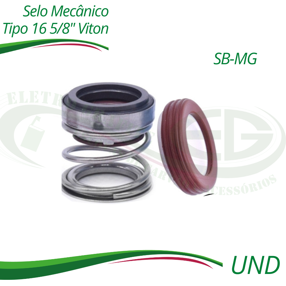 Selo Mecânico Tipo 16 - 5/8 Viton (SB-MG)